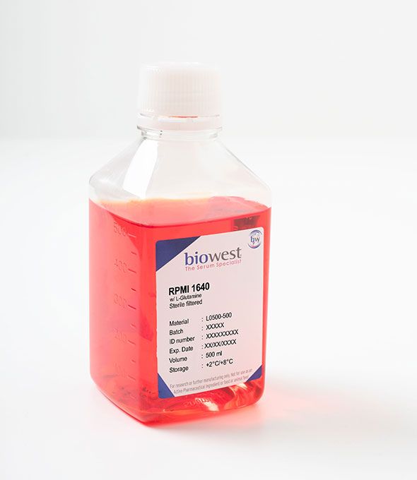 RPMI 1640 w/ L-Glutamine - L0500 - Biowest | Your best choice for animal serum