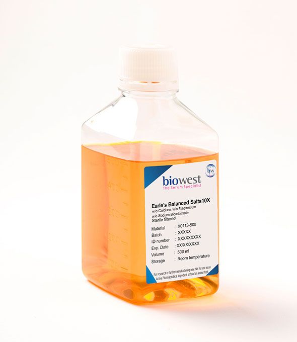 Earle's Balanced Salts Solution (EBSS) 10X w/o Calcium w/o Magnesium w/o Sodium Bicarbonate ...