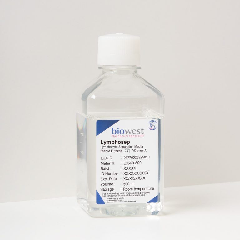 Lymphosep, Lymphocyte Separation Media - L0560 | Biowest | Your best ...