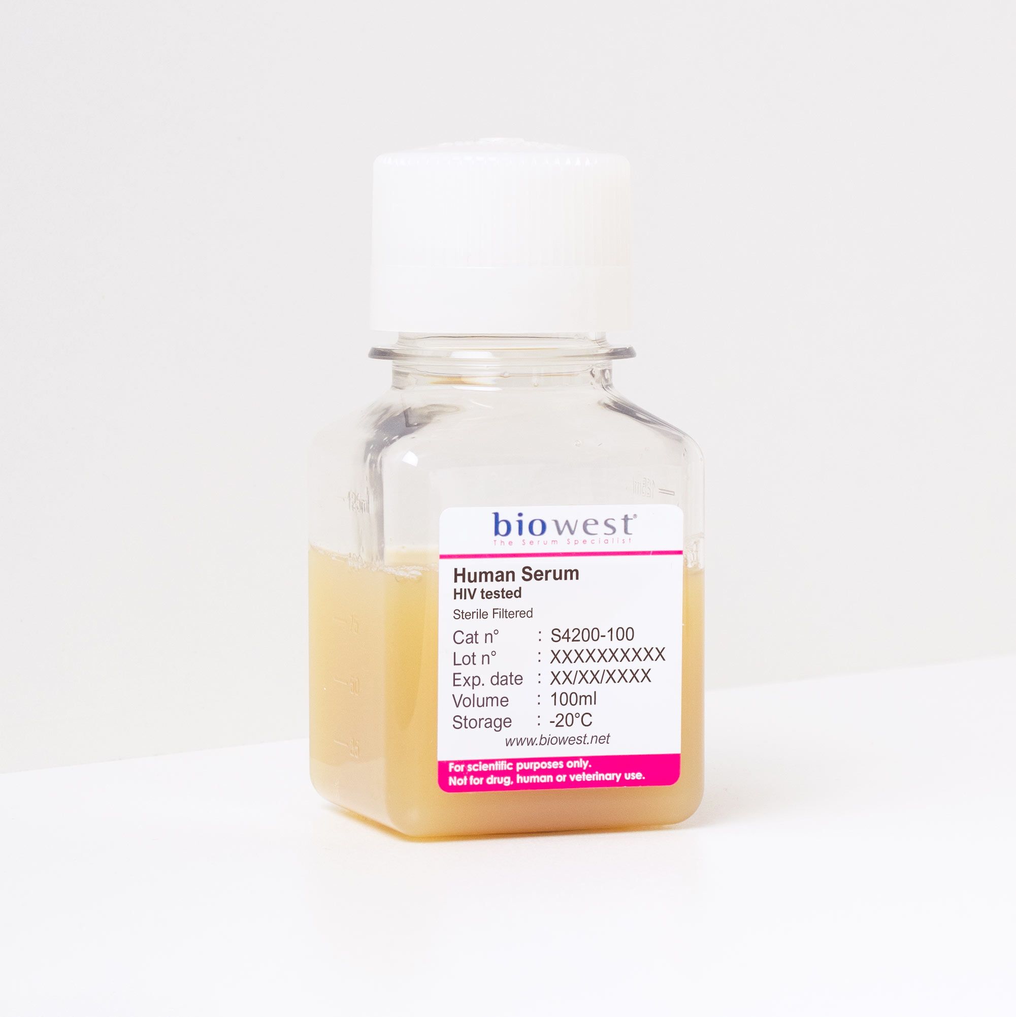 Human Serum HIV tested - S4200 - Biowest | Your best choice for animal ...