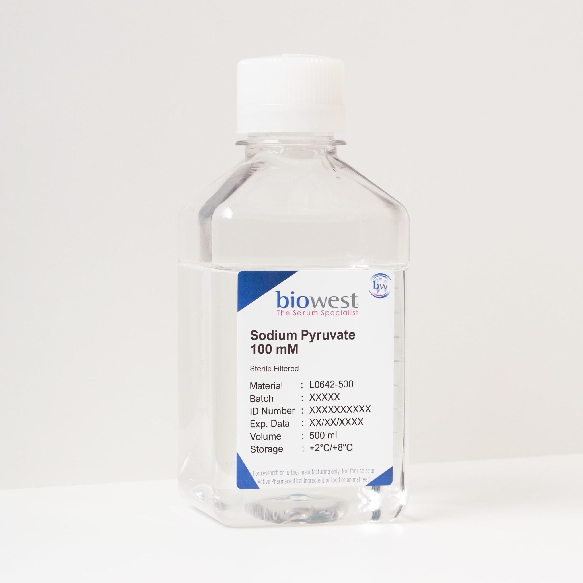 Sodium Pyruvate 100 mM - L0642 | Biowest | Your best choice for animal ...