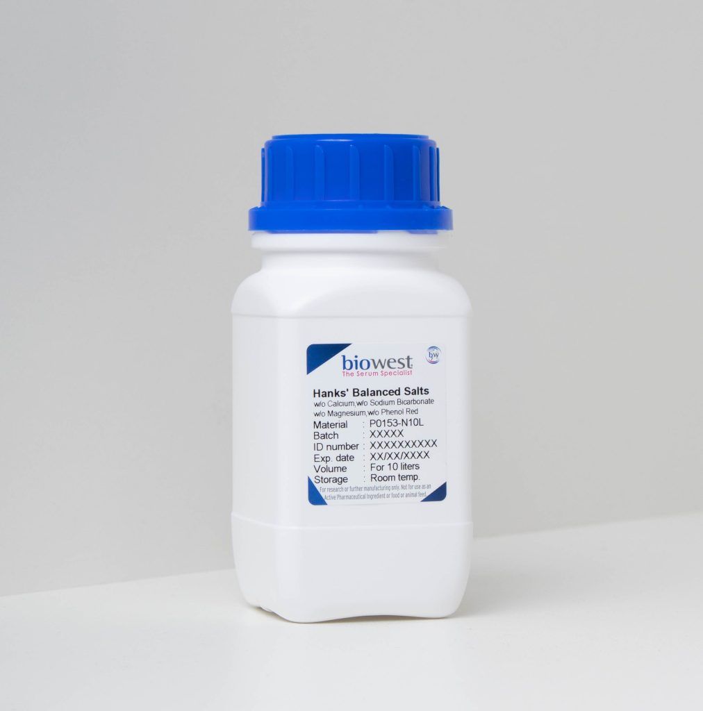 Hanks' Balanced Salts Solution (HBSS) w/o Calcium w/o Magnesium w/o ...