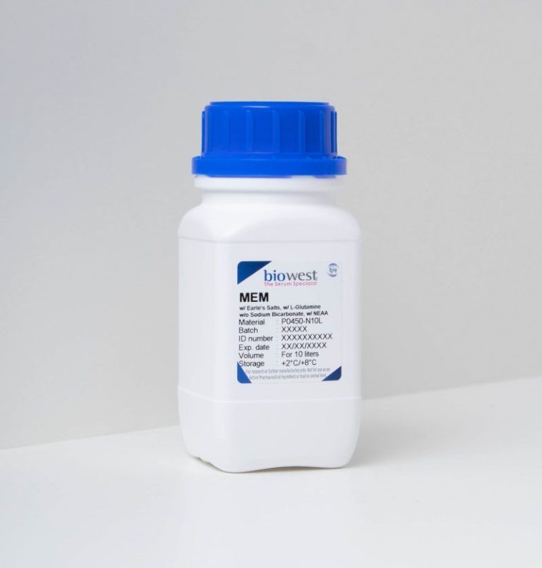MEM con Sales de Earle con L-Glutamina con NEAA sin Bicarbonato Sódico - P0450 | Biowest | Your ...
