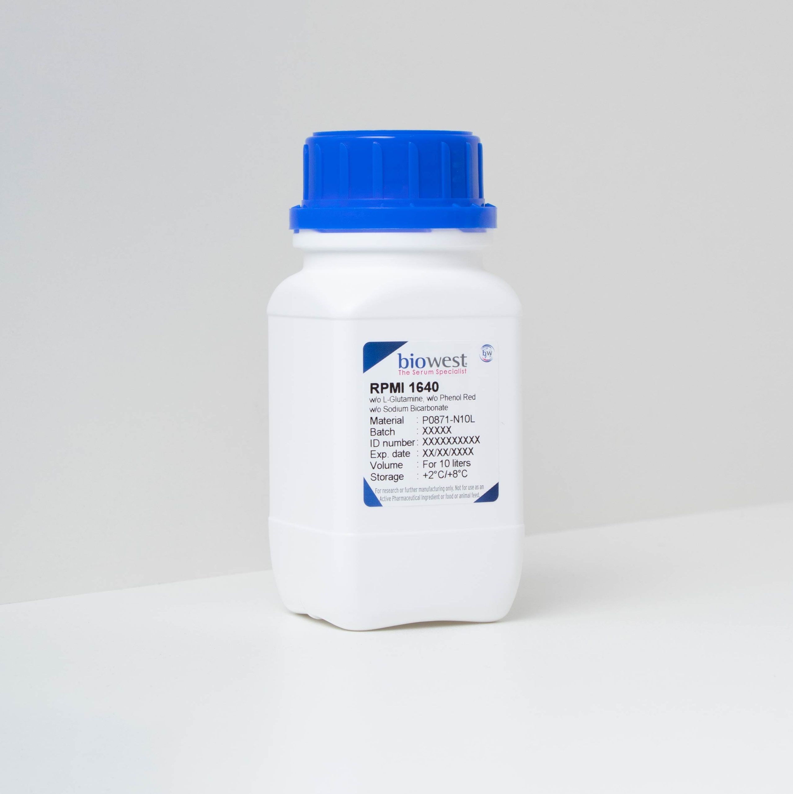 RPMI 1640 w/o L-Glutamine w/o Sodium Bicarbonate w/o Phenol Red - P0871 - Biowest | Your best ...